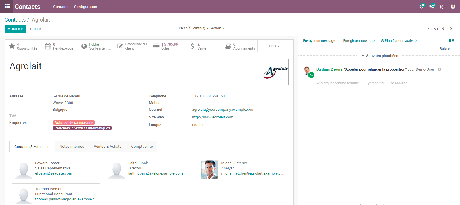 Odoo ERP : Avis, Prix ⇒ Logiciel open erp simple pour entreprises (devis, comptabilité)